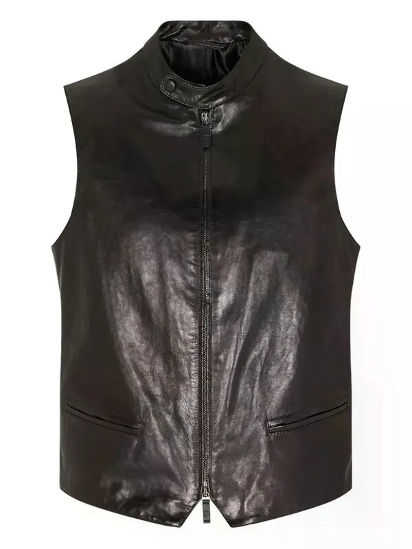 Giorgio Armani Leather Gilet