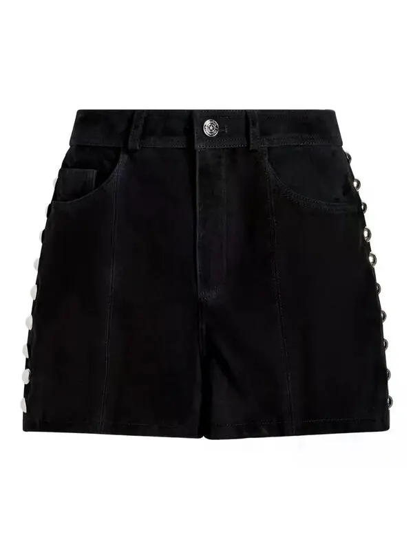 Cinq À Sept Shannon Studded Suede Shorts