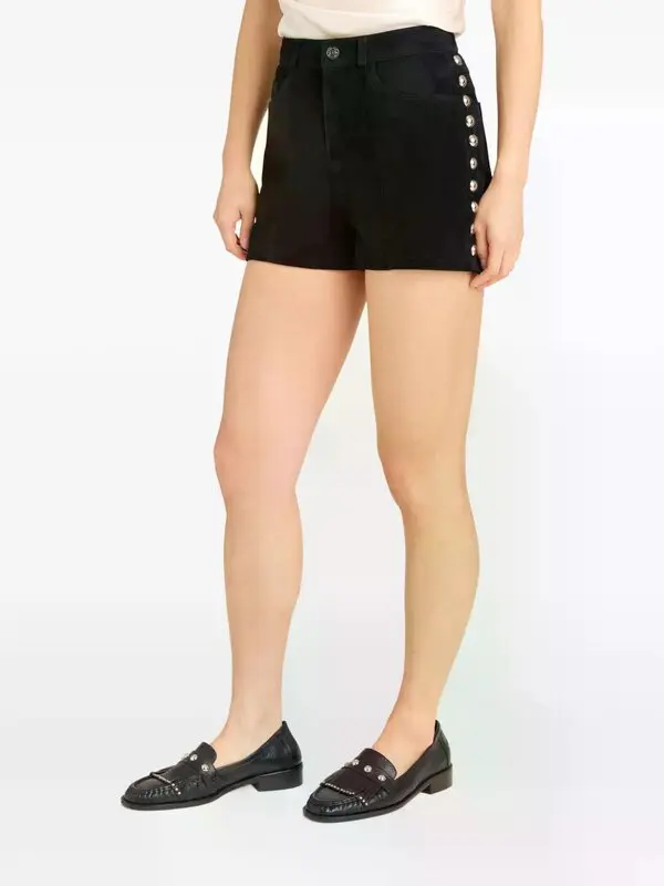 Cinq À Sept Shannon Studded Suede Shorts