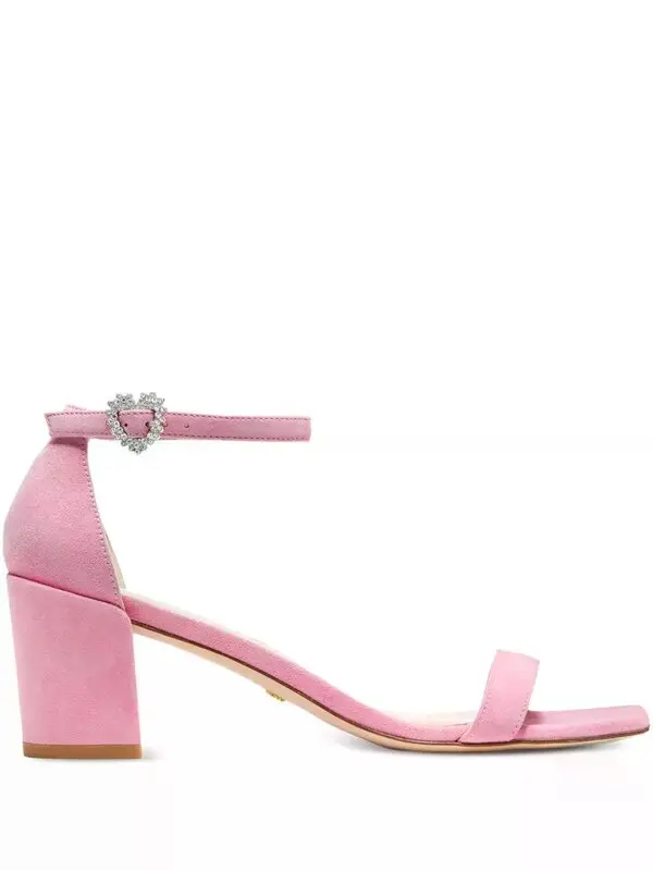 STUART WEITZMAN Simple Heart Crystal Sandals