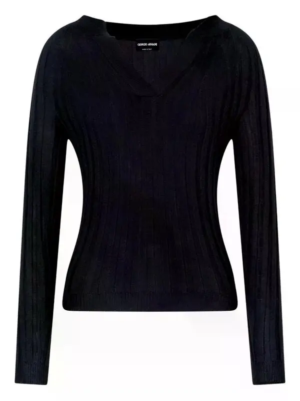 Giorgio Armani Ribbed Cashmere Sweater