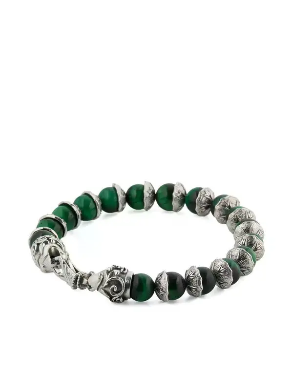 Emanuele Bicocchi Beaded Logo Bracelet