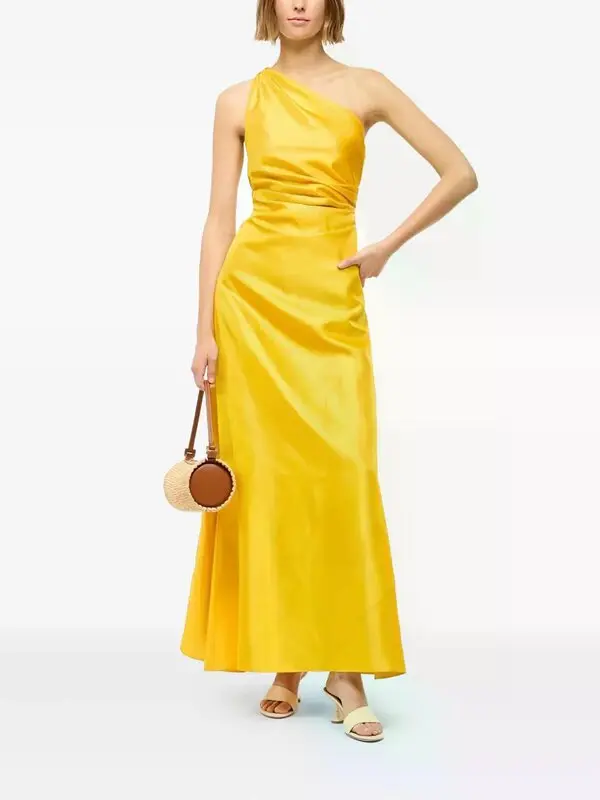 Staud One-shoulder Midi Dress