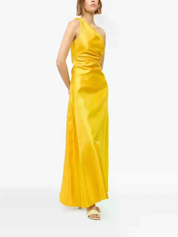 Staud One-shoulder Midi Dress