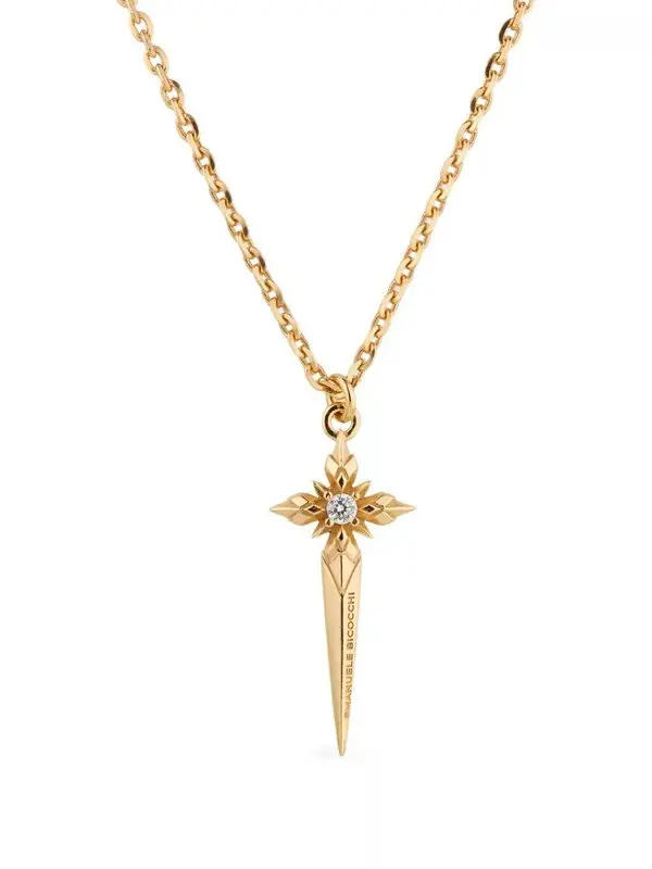 Emanuele Bicocchi Stella Ventis Dagger Pendant Necklace - Gold