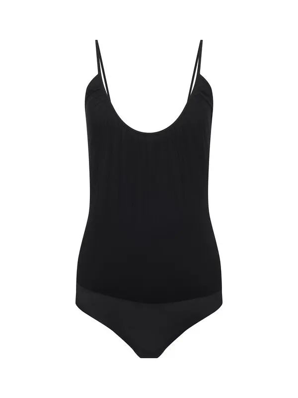 L'Agence Naseem Ruched Bodysuit - Black