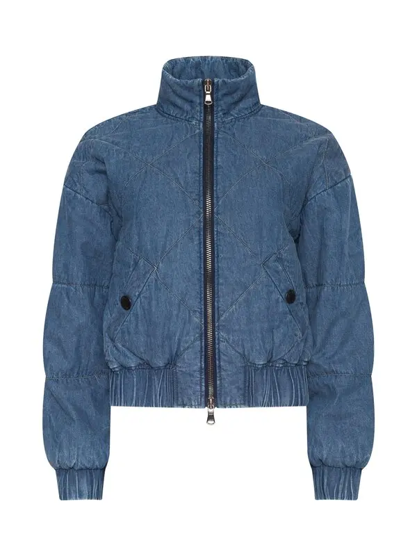 L'Agence Ryah Denim Bomber Jacket