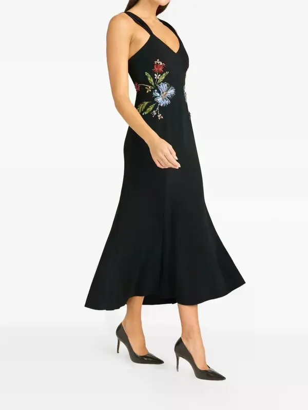 Cinq À Sept Andre Floral-mixed Midi Dress