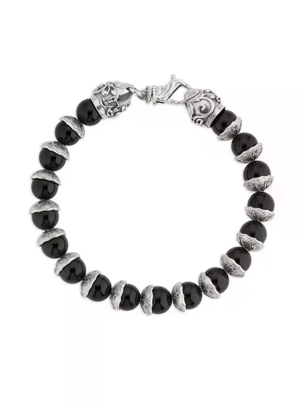 Emanuele Bicocchi Beaded Tourmaline Bracelet - Black