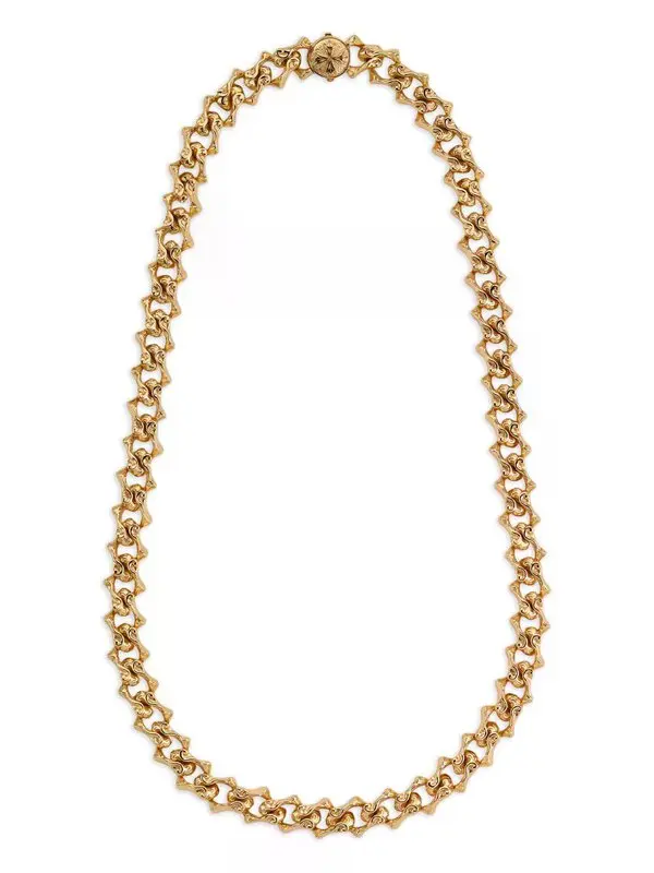 Emanuele Bicocchi Sharp Logo Chain Necklace - Gold