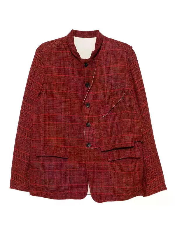 THE VIRIDI-ANNE Checked Blazer