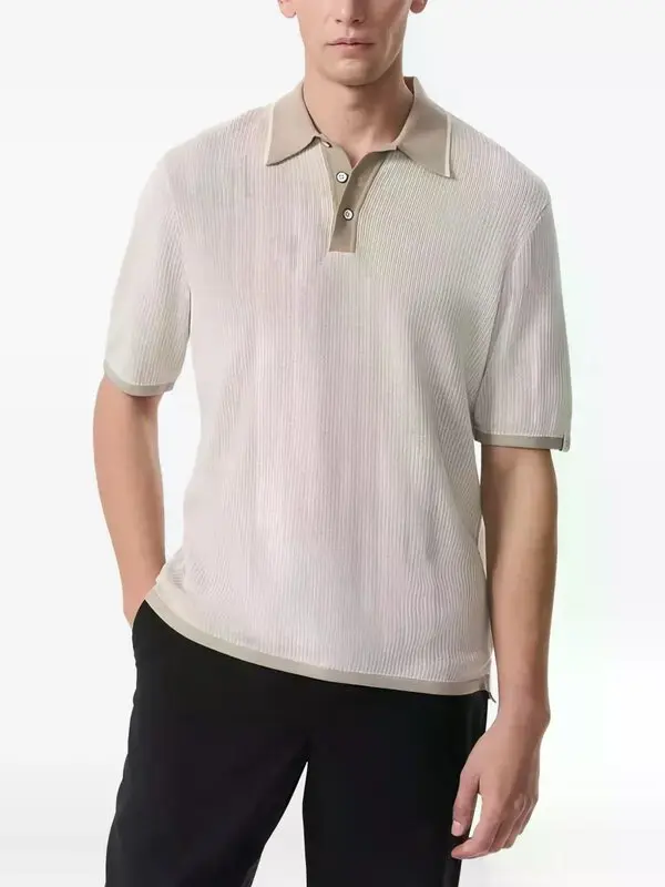 Rag & Bone Harvey Polo Shirt - Neutrals