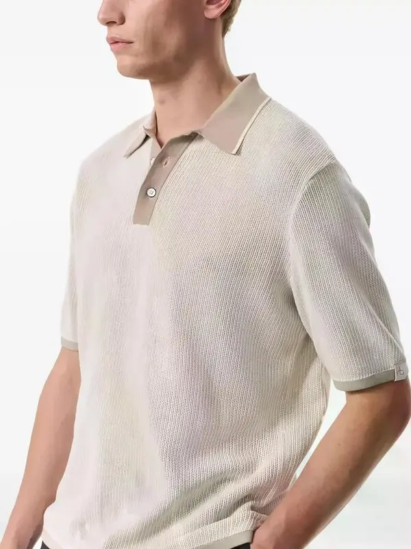 Rag & Bone Harvey Polo Shirt - Neutrals