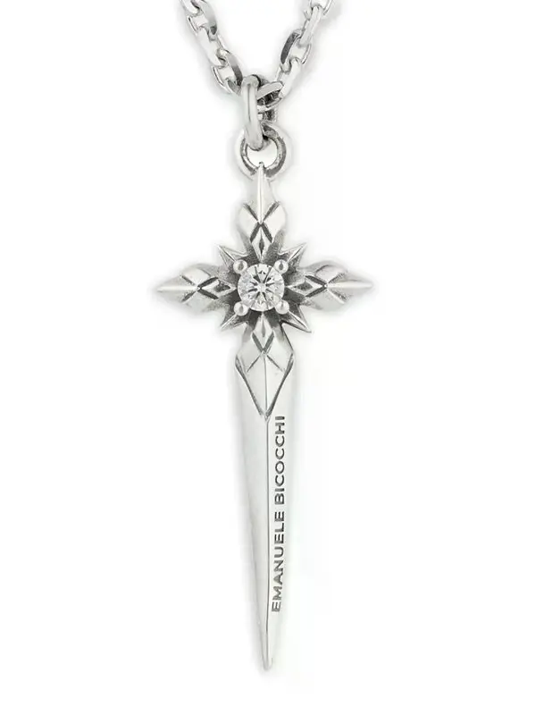 Emanuele Bicocchi Stella Ventis Dagger Necklace - Silver