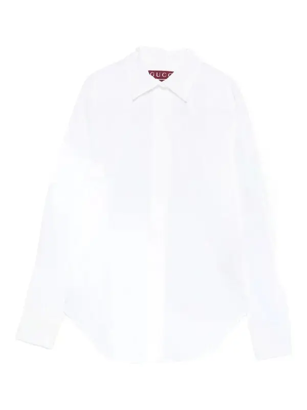 Gucci Point-collar Cotton Shirt
