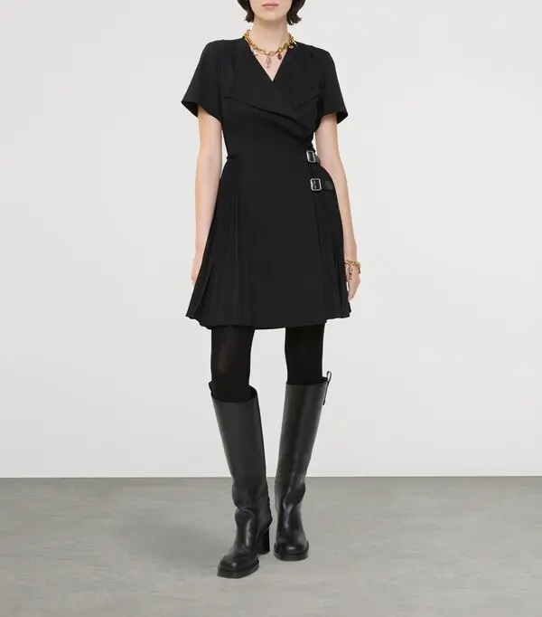 Burberry Pleated Kilt Mini Dress