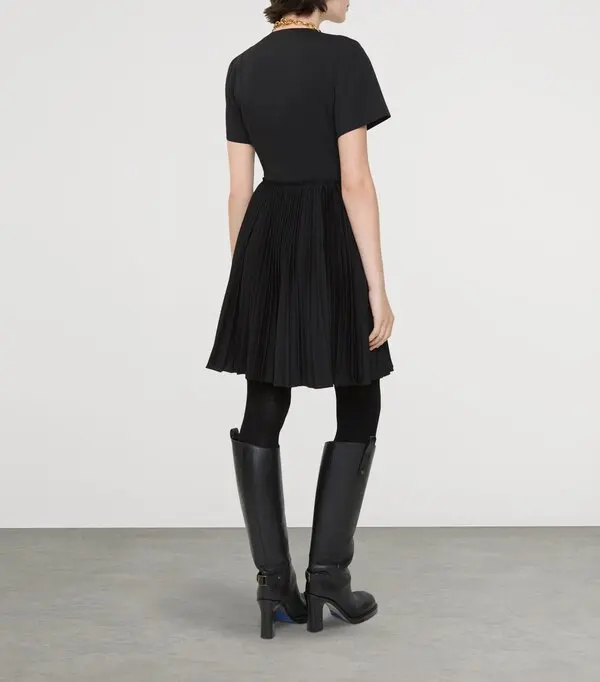 Burberry Pleated Kilt Mini Dress