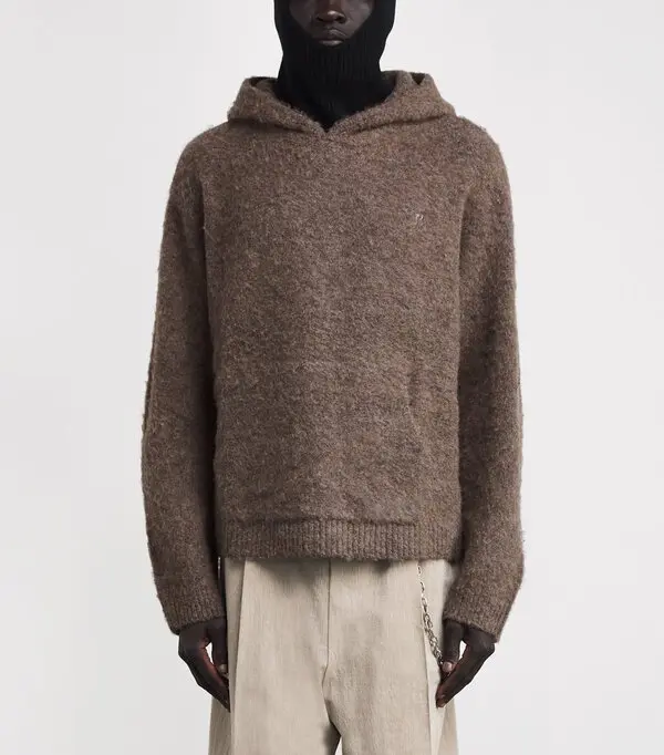 REPRESENT Brushed Borg Hoodie - Brown