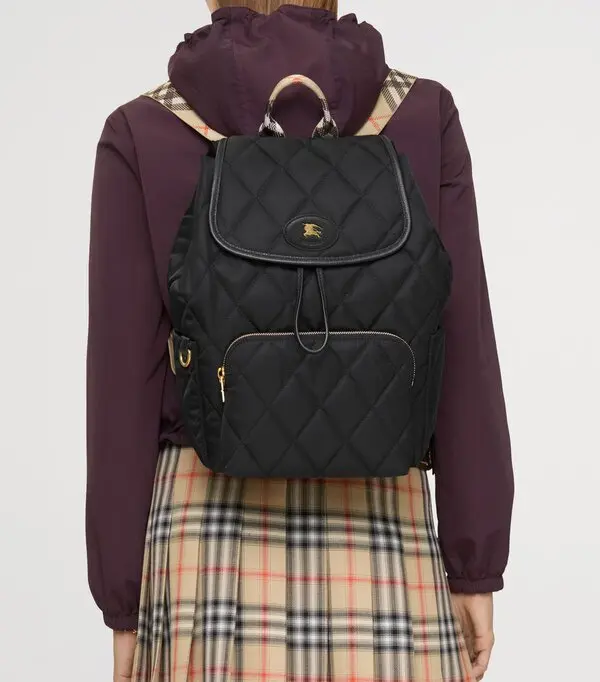 Burberry Quilted Horseshoe Backpack