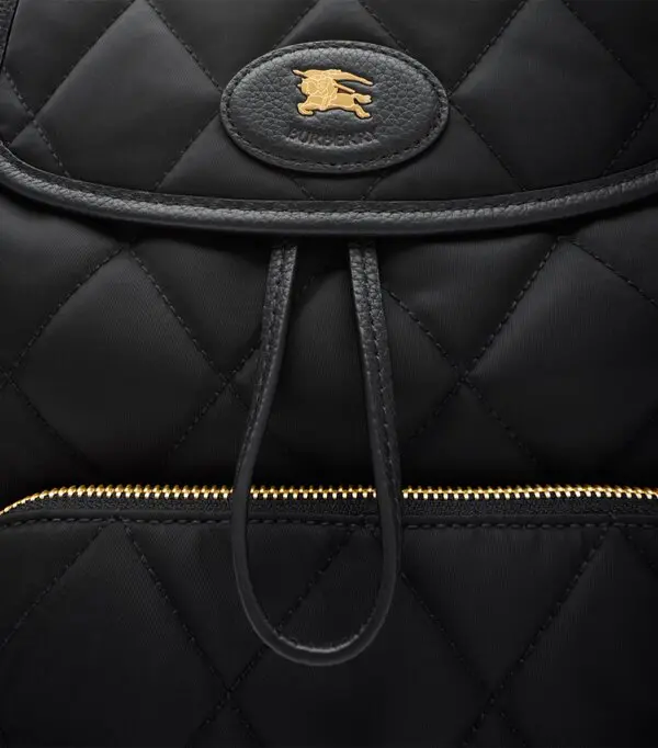 Burberry Quilted Horseshoe Backpack