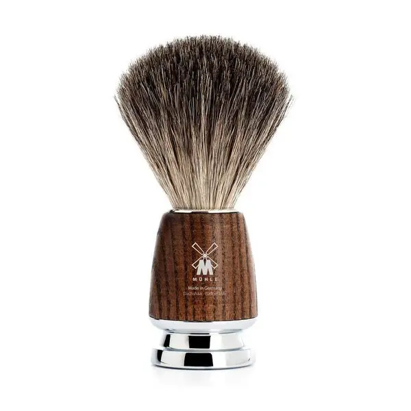 MUHLE Rytmo Steamed Ash Pure Badger Shaving Brush - One-color