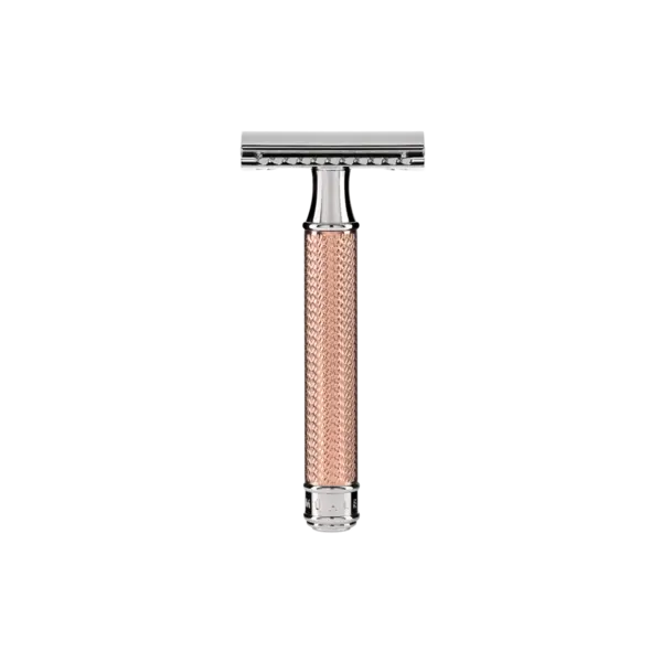 MUHLE Traditional Chrome Safety Razor Closed Comb - Rosegold