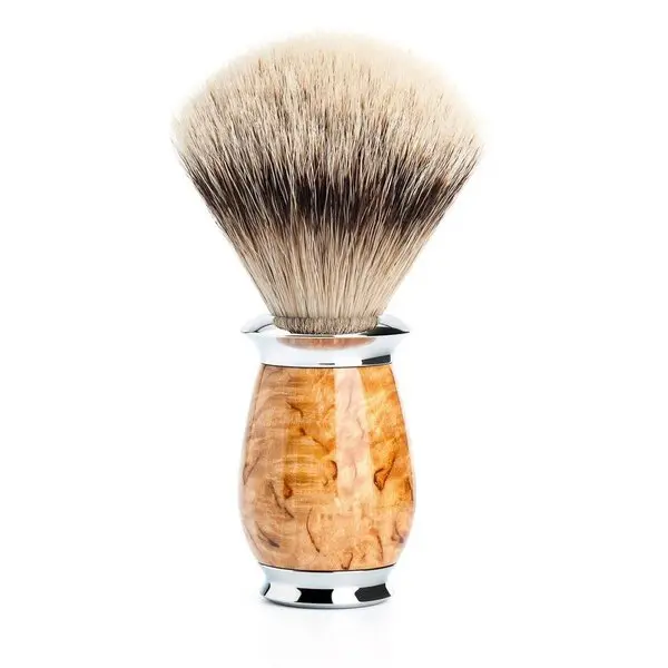 MUHLE Purist Karelian Masur Birch Silvertip Badger Shaving Brush - One-color