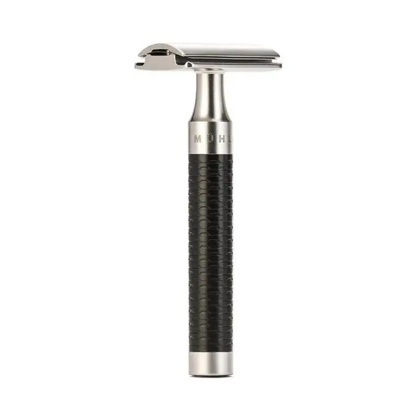 MUHLE Rocca Stainless Steel & Black Safety Razor - One-color