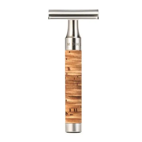 MUHLE Rocca Stainless Steel & Birch Bark Safety Razor - One-color