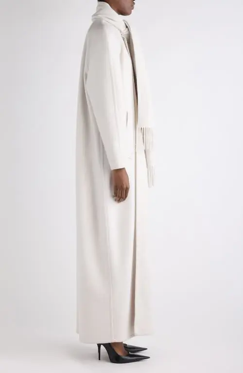 Balenciaga Cashmere Maxi Coat With Scarf