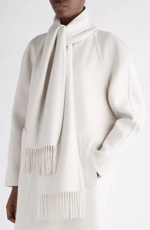 Balenciaga Cashmere Maxi Coat With Scarf