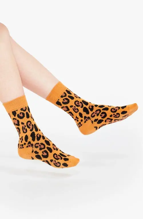 THE FURRYFOLKS Leopard Pet Sweater & Crew Socks Set