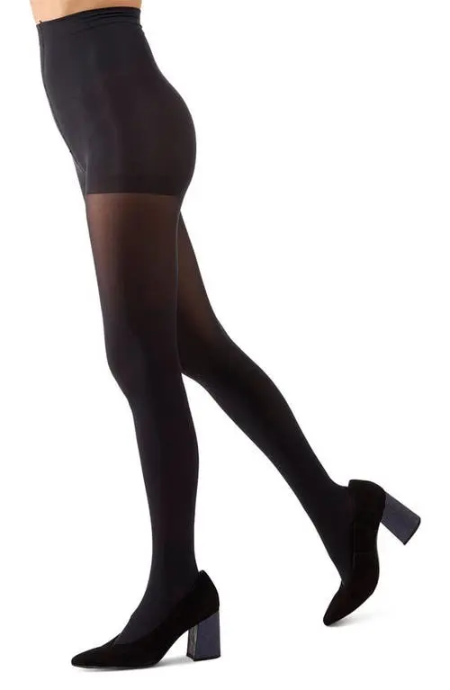 MEMOI Perfectly Opaque Control Top Tights - Navy