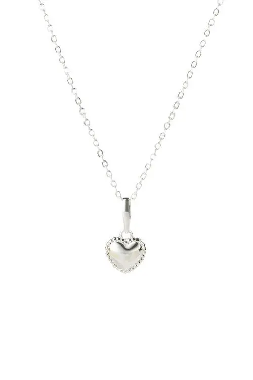 CLASSICHARMS Sterling Heart Pendant Necklace - Silver