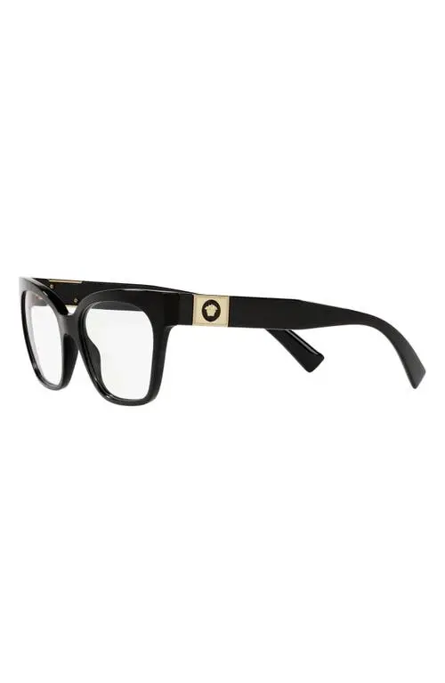 Versace Cat Eye Optical Glasses - Black