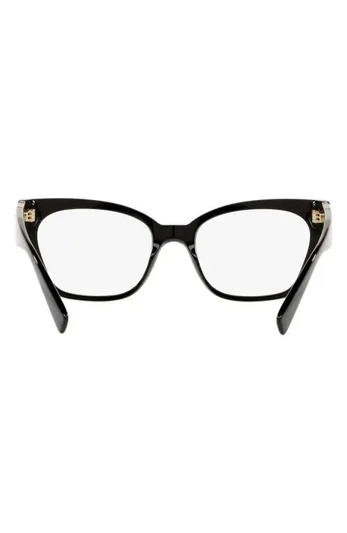 Versace Cat Eye Optical Glasses - Black