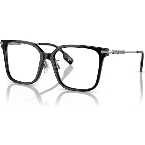 Burberry 54mm Square Full Rim Eyeglasses - Black