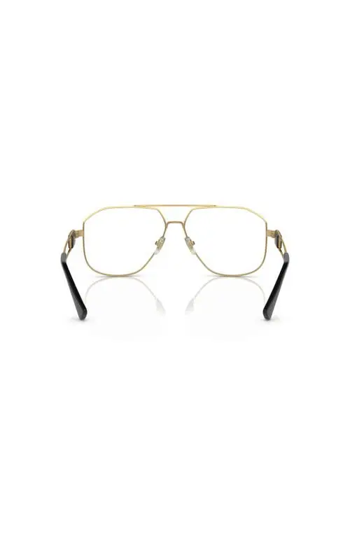 Versace 59mm Pilot Optical Glasses - Black