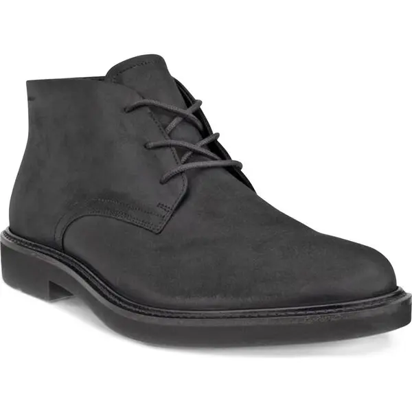 Ecco Metropole London Waterproof Suede Chukka Boot - Black