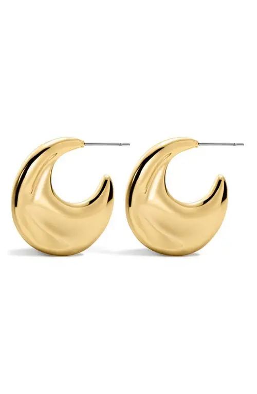 LUV AJ Mercury Disc Hoop Earrings - Gold