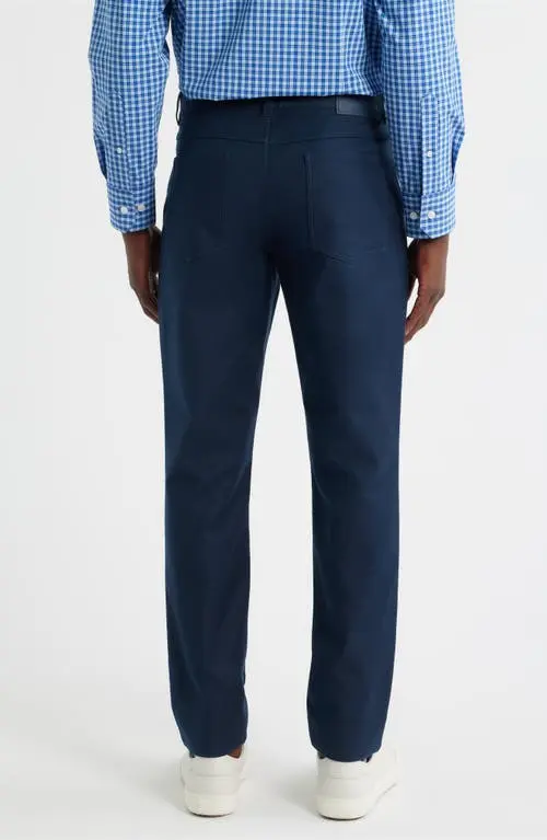 Mizzen+main Mayfield Slim Fit Five-pocket Twill Pants - Navy