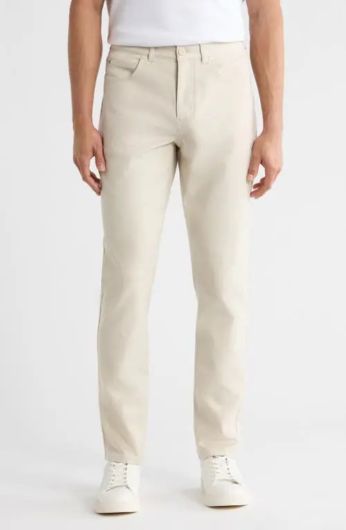 Mizzen+main Mayfield Slim Fit Five-pocket Twill Pants - Oat