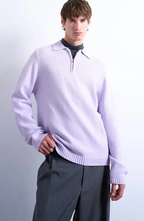 Topman Half-zip Polo Sweater