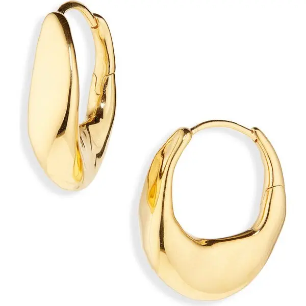 Monica Vinader Medium Antica Hoop Earrings - 18ct Gold Vermeil
