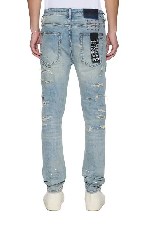 Ksubi Van Winkle Ripped Scatter Skinny Jeans