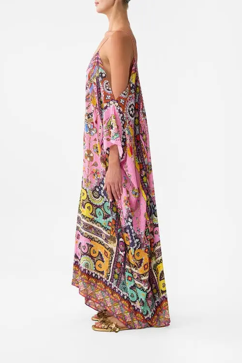 Camilla Drop Shoulder Strap Kaftan