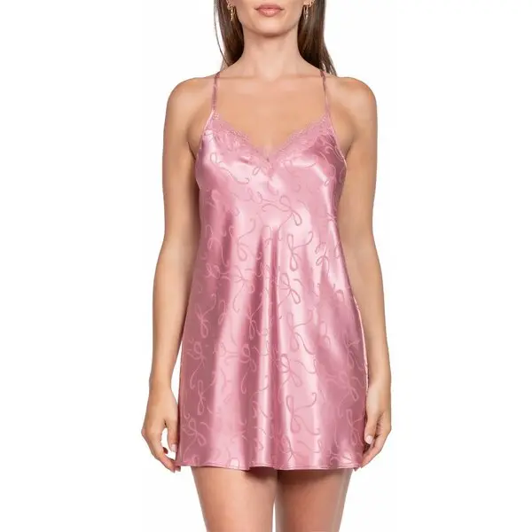 IN BLOOM BY JONQUIL Casey Satin Chemise - Rose
