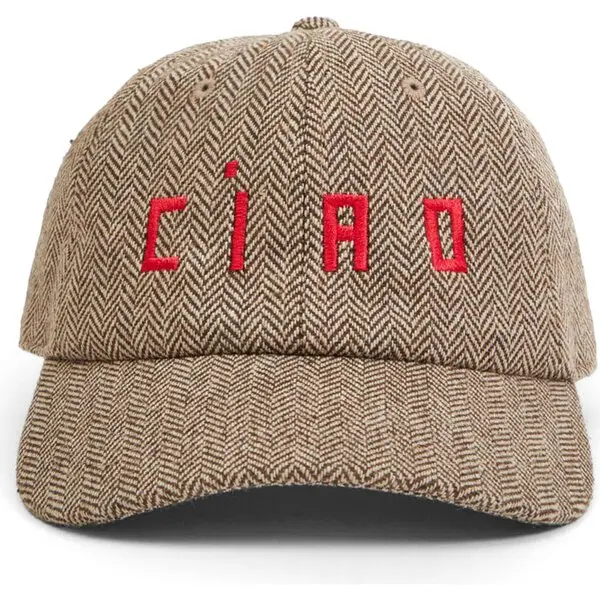 Clare V. Wool Baseball Cap - Taupe