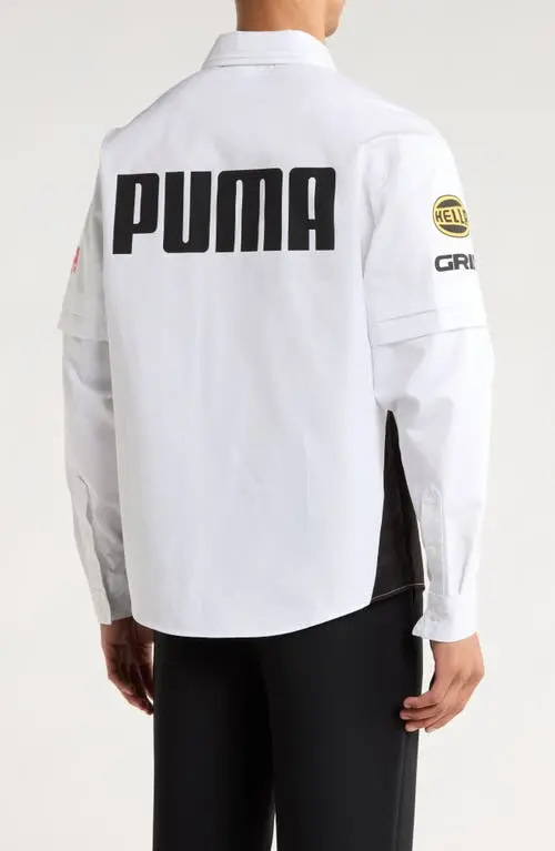 PUMA X A$ap Rocky Layered Pit Crew Button-up Shirt