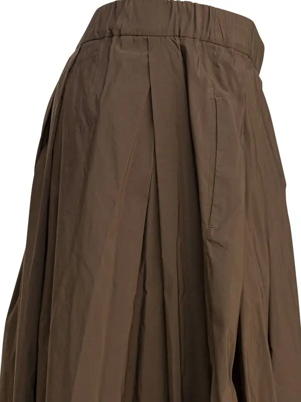 Max Mara Long Flared Skirt - Brown